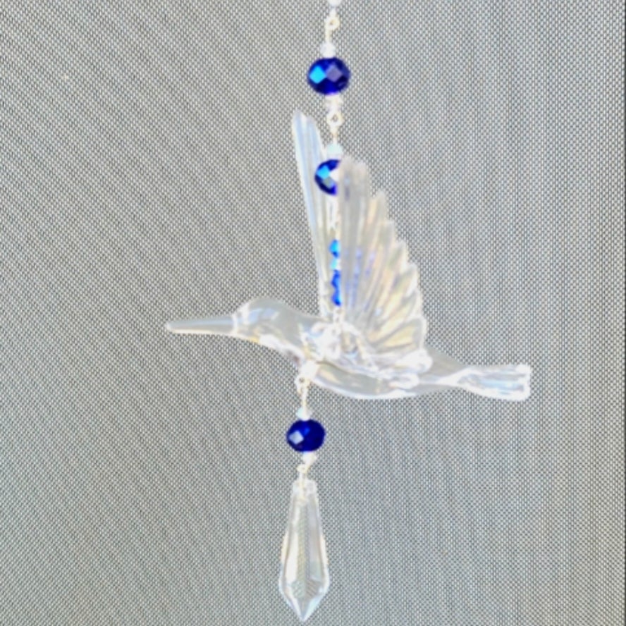 Royal Blue Hummingbird Suncatcher | Finishing Fragrance